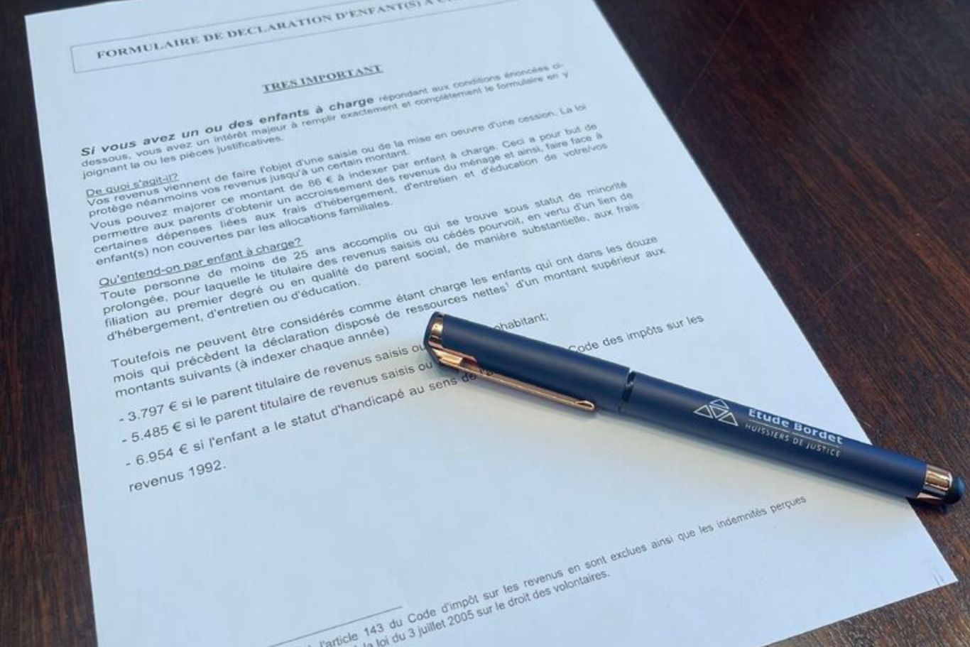 Inscription D Une Dclaration Valant Saisie